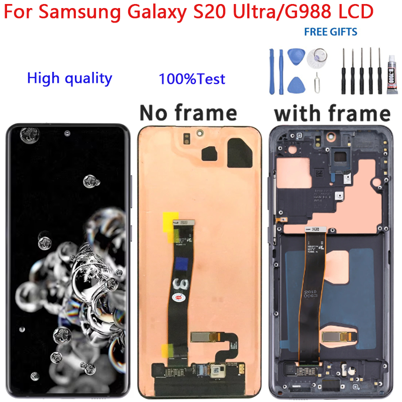 TFT/OLED/Original 100% Tested Super LCD For Samsung Galaxy S20 Ultra 4G ...