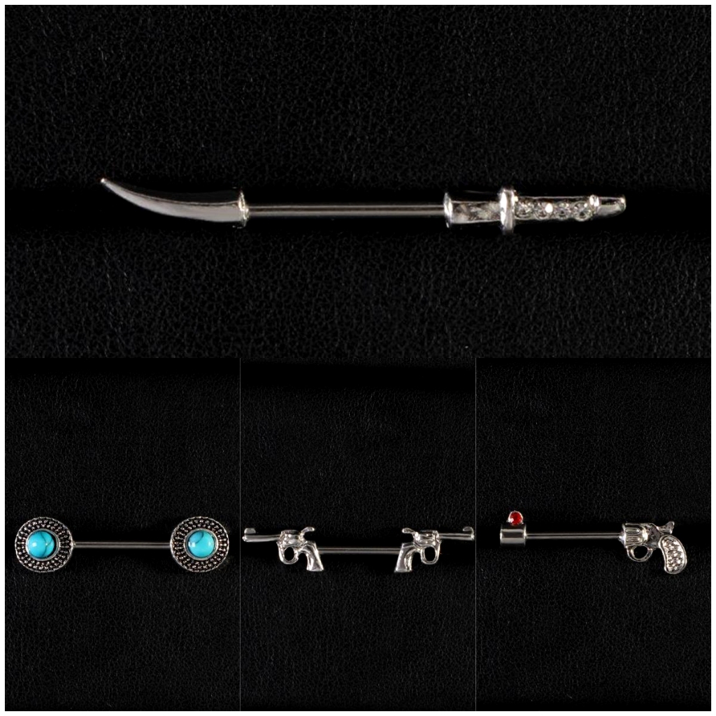 Bow, breast ring, diamond studded body piercing jewelry | Shopee ...