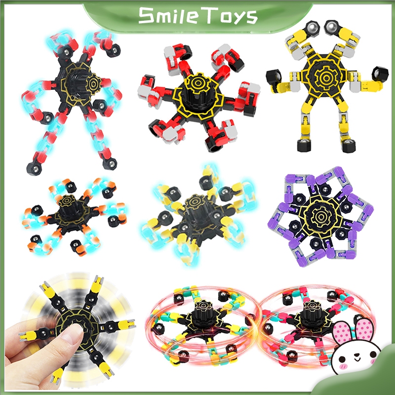 SmileToys Luminous Fidget Spinner Toys Finger Hand Spinning Top Focus ...