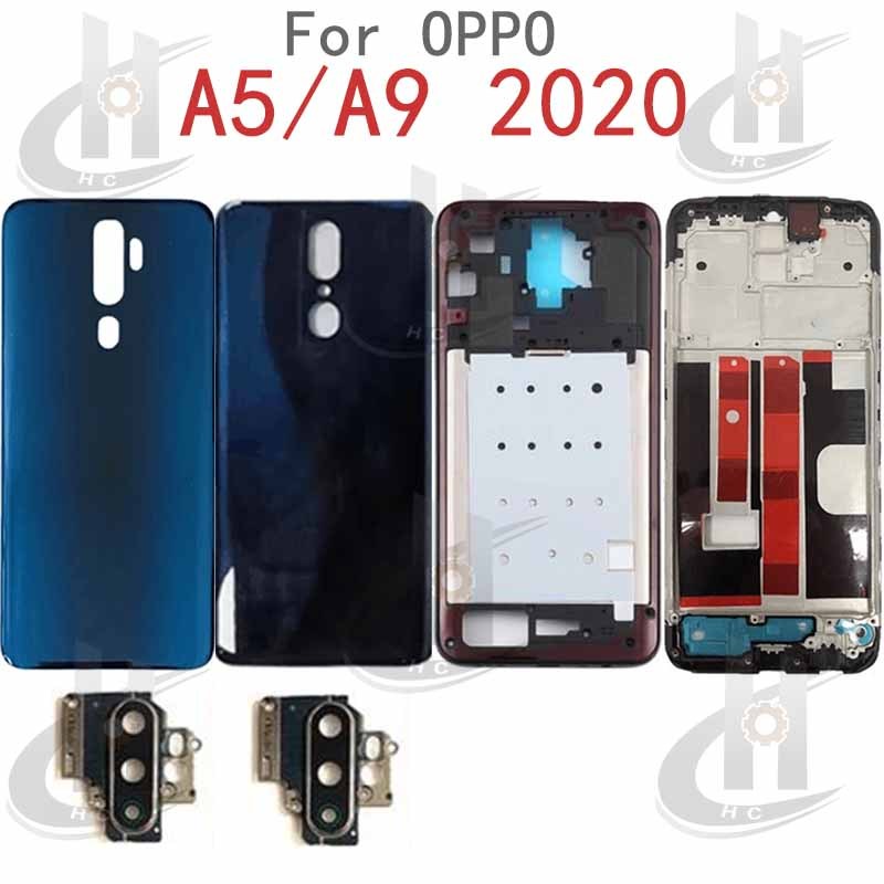 For Oppo A5 2020 A9 2020 A11 Battery Back cover Housing middle frame ...