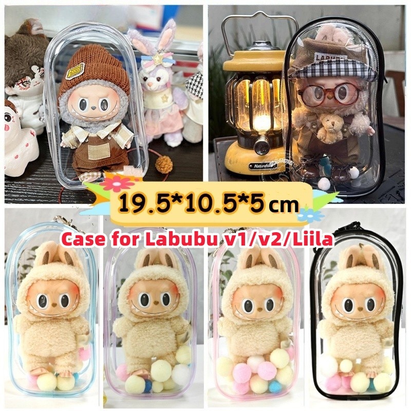 Ready Stock Labubu Bag PVC Transparent Case Cover Anti-dust Dustproof ...