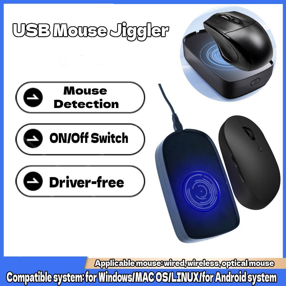 【Maynila Delivery】USB Mouse Jiggler Adjustable Mouse Mover with Button ...
