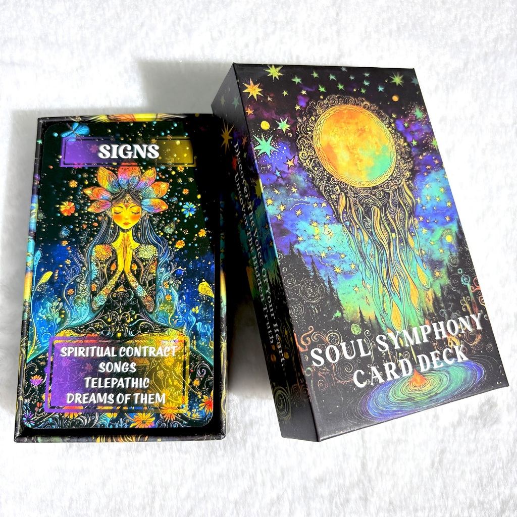 59PCS 12x7cm Soul Communication Oracle Cards Tarot Deck Symphony of ...
