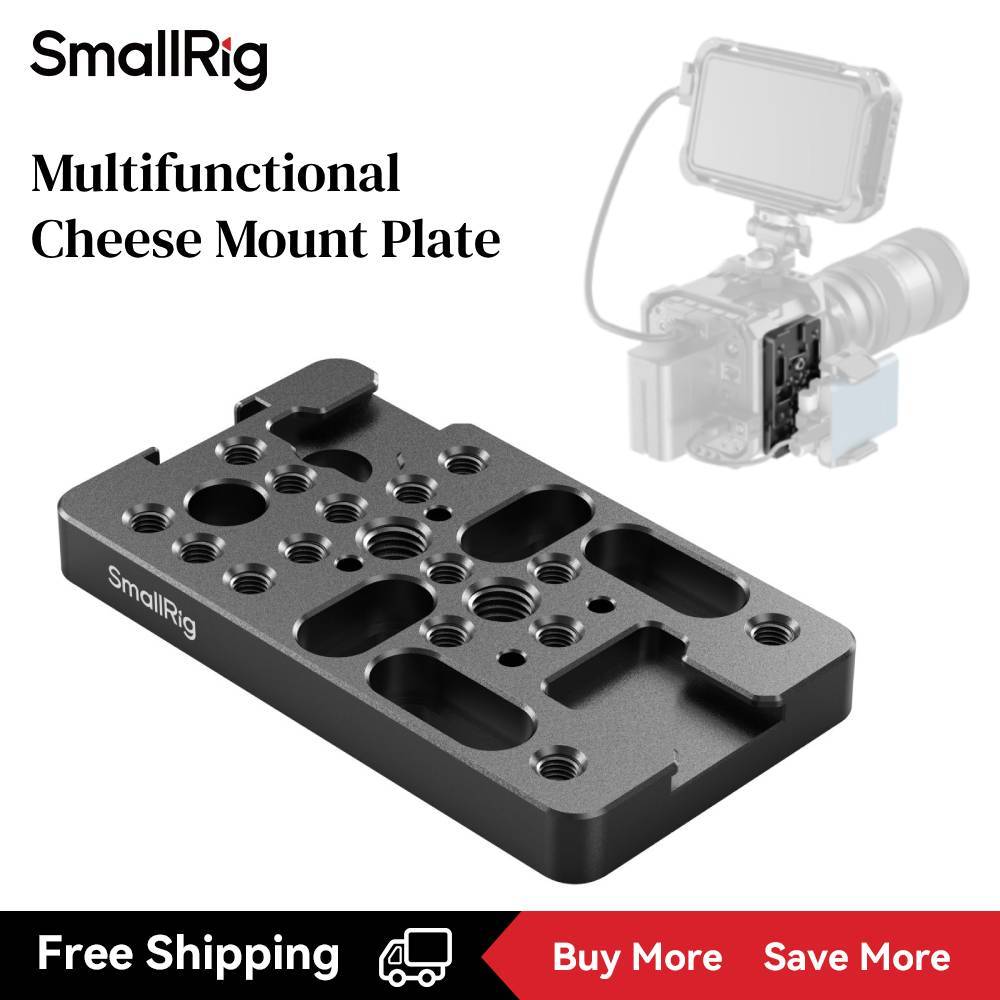 SmallRig Extension Cheese Plate, Multifunctional Mounting Plate with 1/ ...