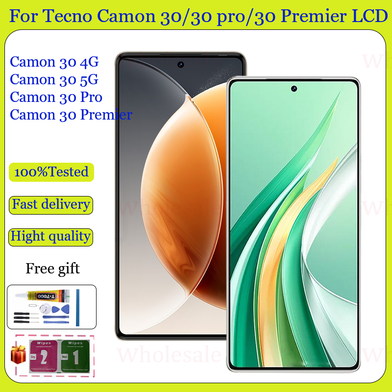 Original AMOLED Tecno Camon 30 4G 5G Camon 30 Pro 5G Camon 30 Premier ...