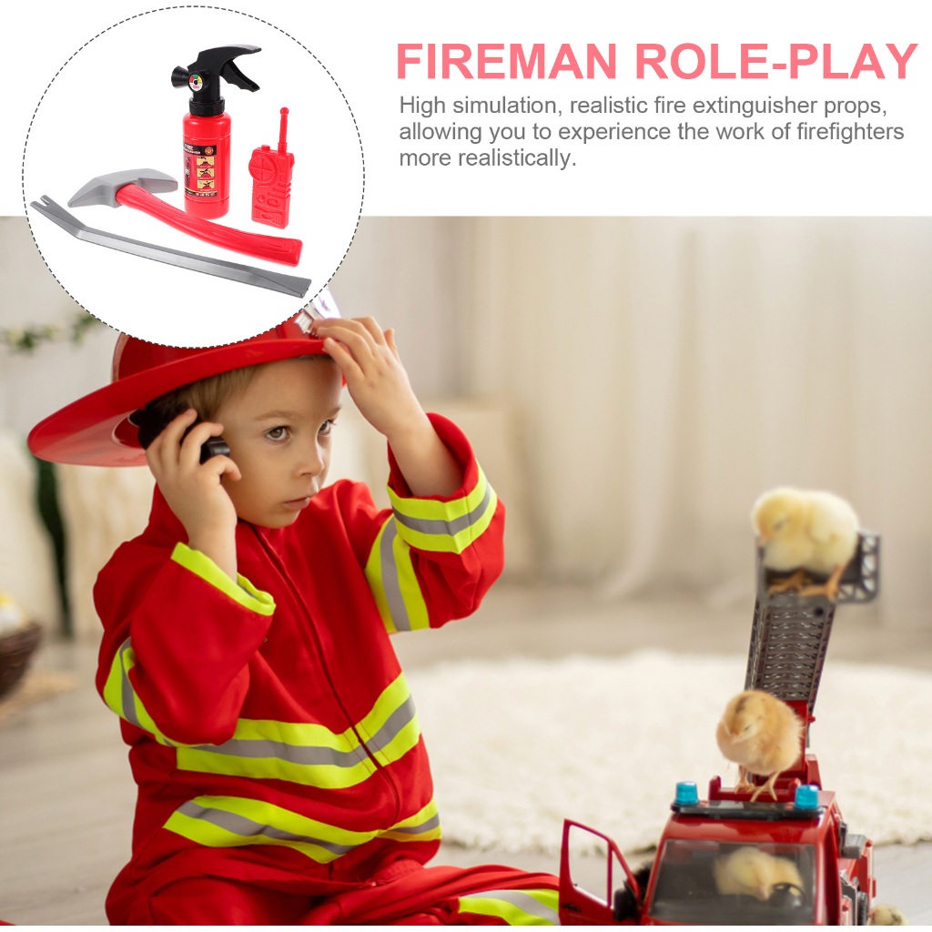 Role Play Fireman Kagamitan sa Pagsugpo ng Apoy para sa Mga Bata 3-6 ...