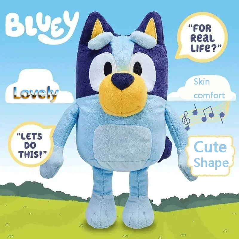 Blu-ey Plush Bingo Dog Plush Toys Blu-ey Anime Figure Cute Animal Dog ...