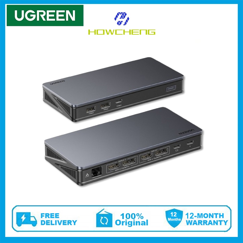 UGREEN Revodok Pro 209 USB C Docking Station, DisplayLink 9-in-1 Dual ...