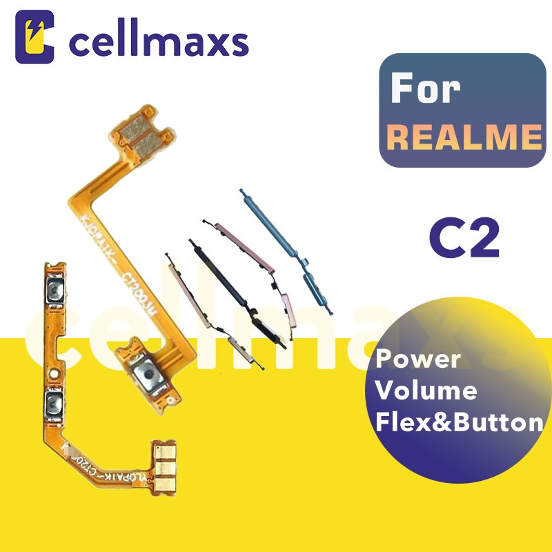 For REALME C2 OPPO A1k Power On Off Volume Flex Button RMX1941 RMX1943 ...