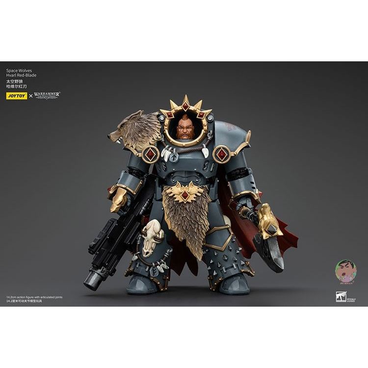 JOYTOY Warhammer 40K Space Wolves Hvarl Red-Blade Action Figure ...