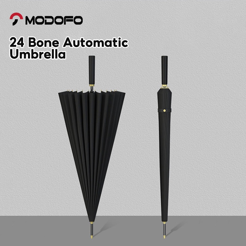 24k Big Automatic Umbrella outdoor long fibrella Umbrella Windproof ...