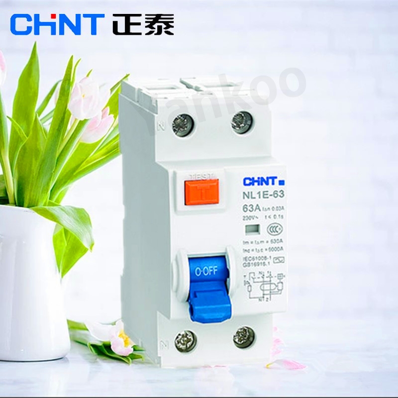 【Philippines Stock】CHINT NL1E-63 1P+N 30MA 230V AC Leakage Circuit Breaker 25A/40A/63A Short ...