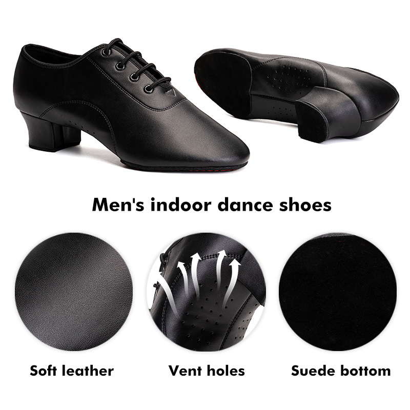 SIZE 35-45 Boys Men's Dance Shoes Modern Latin Tango Waltz Leather ...