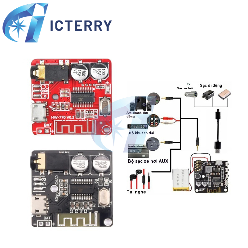 VHM-314 Bluetooth Audio Receiver Board Bluetooth 5.0 MP3 Lossless ...