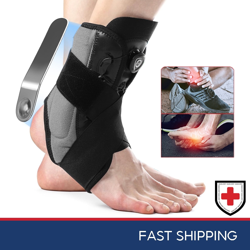 Ankle Brace with double steel plate/Ankle Support for Sprained Ankle ...