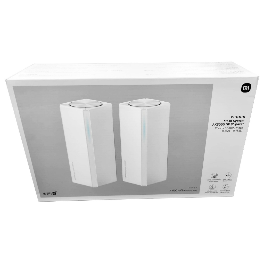 Xiaomi Mesh System AX3000 NE Whole-Home Wi-Fi 6 Router RD28 (2-pack, UK Plug), DVB4460GL ...