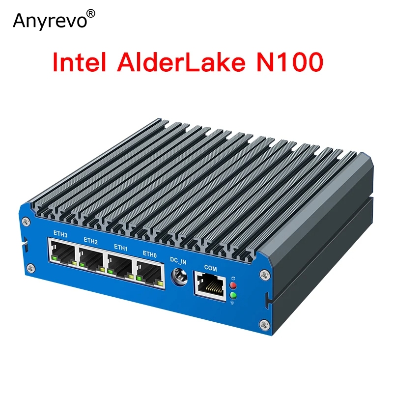 Fanless pfSense soft router Intel Alder Lake N100 Soft Router 8GB 500GB ...