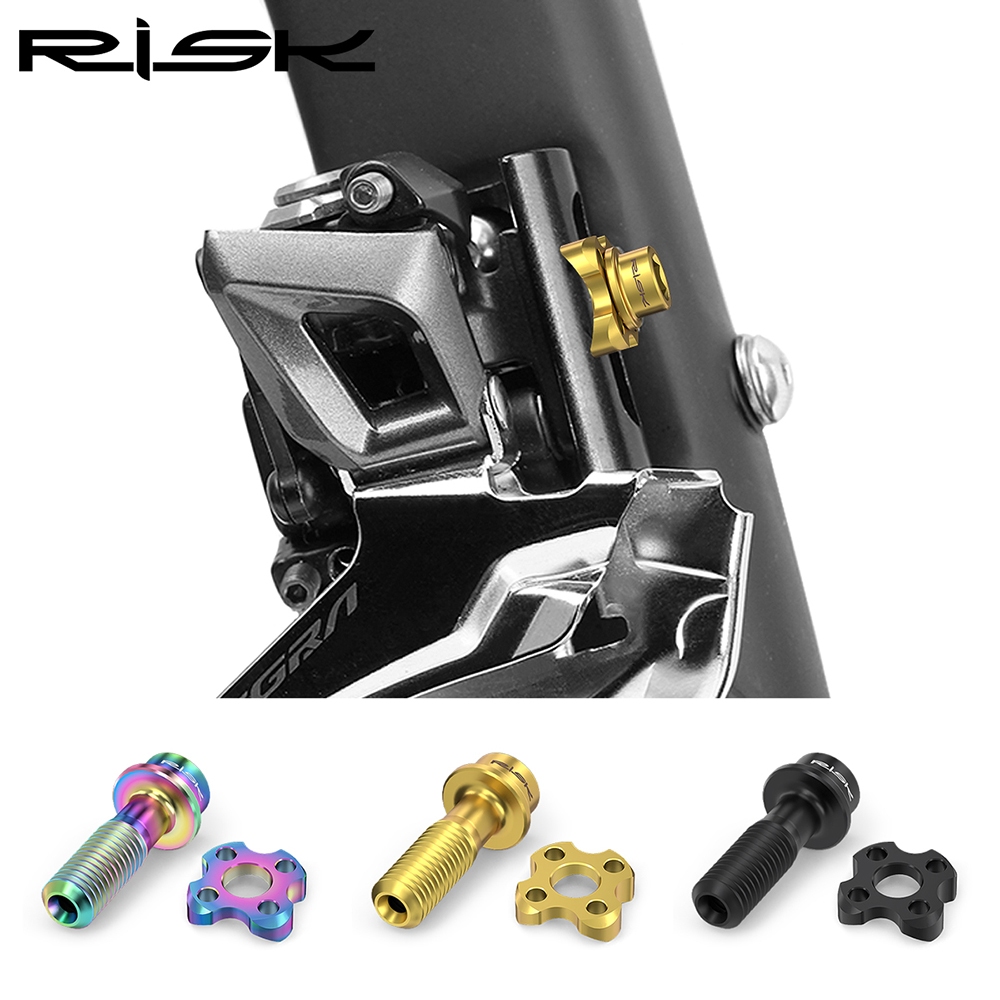 RISK M5 Ultralight Titanium Alloy Screw Transmission Concave Gasket ...