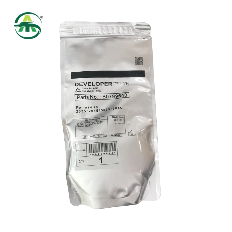 1pcs 520g Black Developer Powder Type 26 For Ricoh Aficio AF2035 AF2045 ...