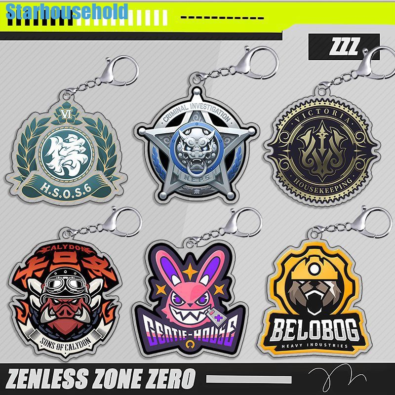 Game Zenless Zone Zero keychain Victoria Housekeepingacrylic pendant ...