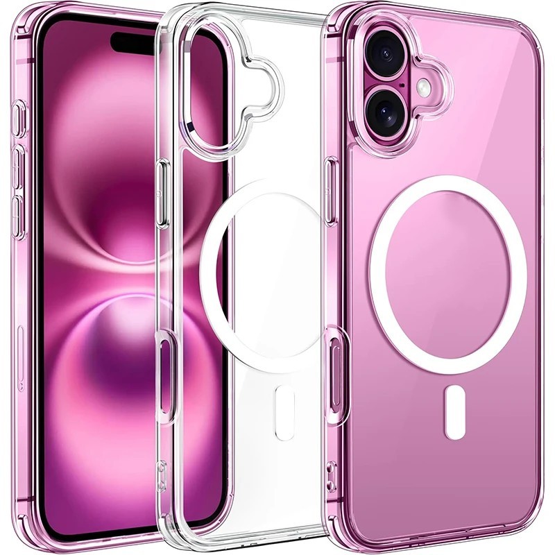 Magent Crystal Clear Iphone Case Compatible for IPhone 17 16 15 pro max ...