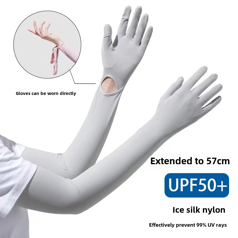 1Pair Men Women Breathable Arm Sleeves/Ice Arm Sleeve Cover Protection ...