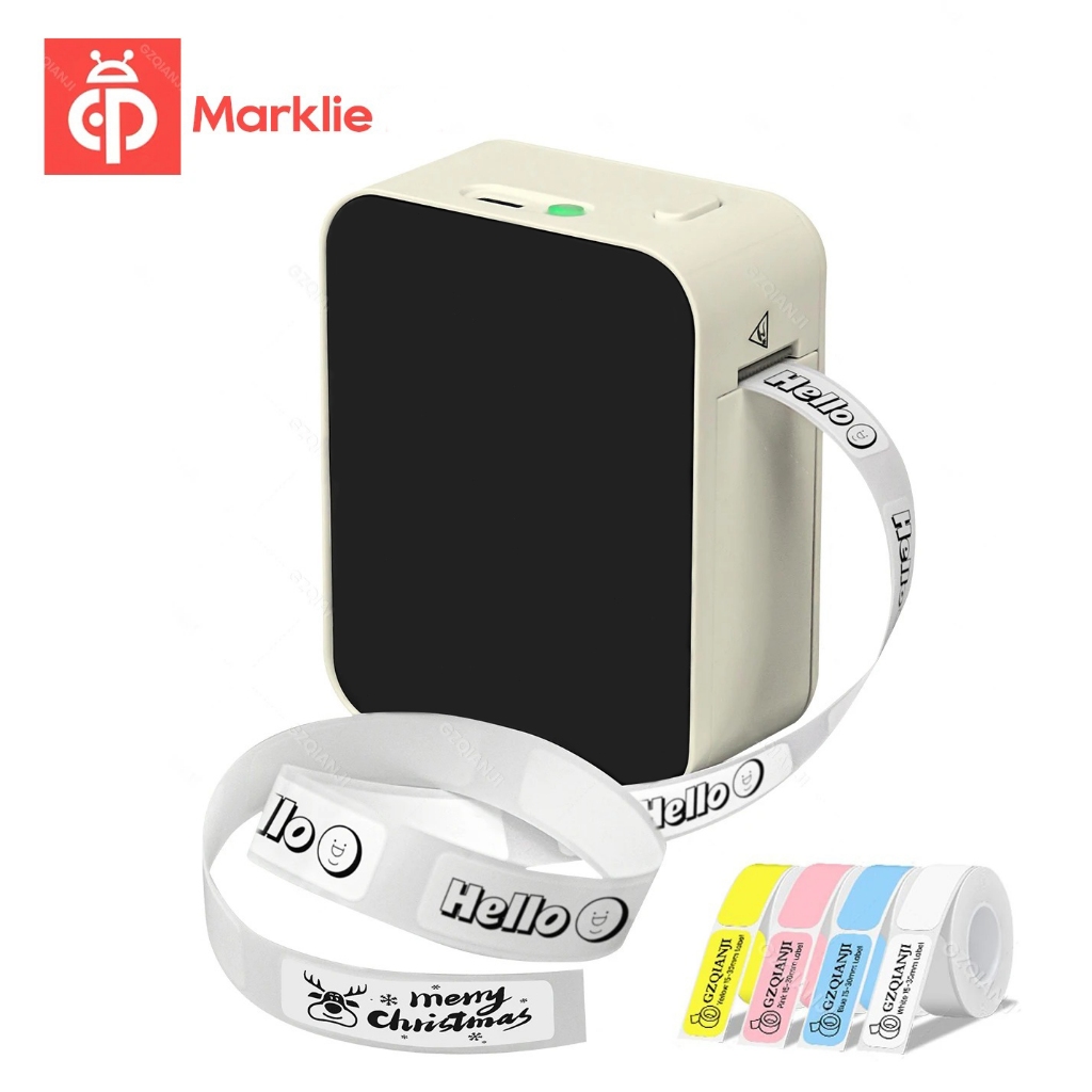 Marklife Thermal Label Printer P15 Bluetooth Label Sticker Printer Label Maker Machine Mini ...