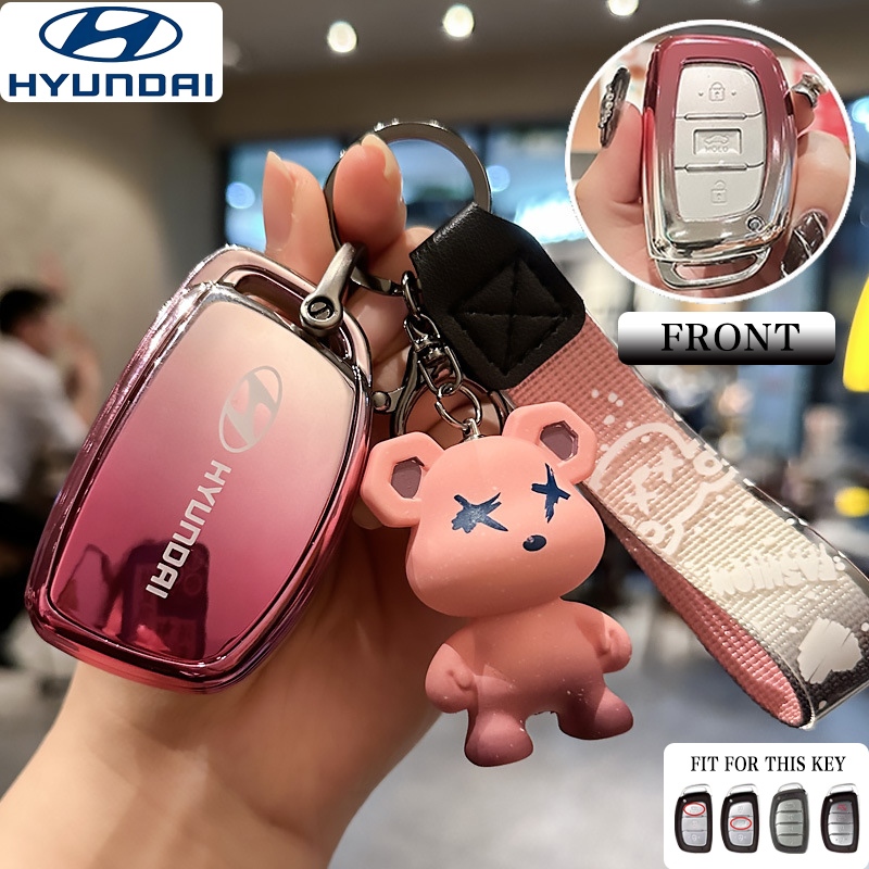 Hyundai New Premium Car Key Cover Compatible With Hyundai Arand i10 ...