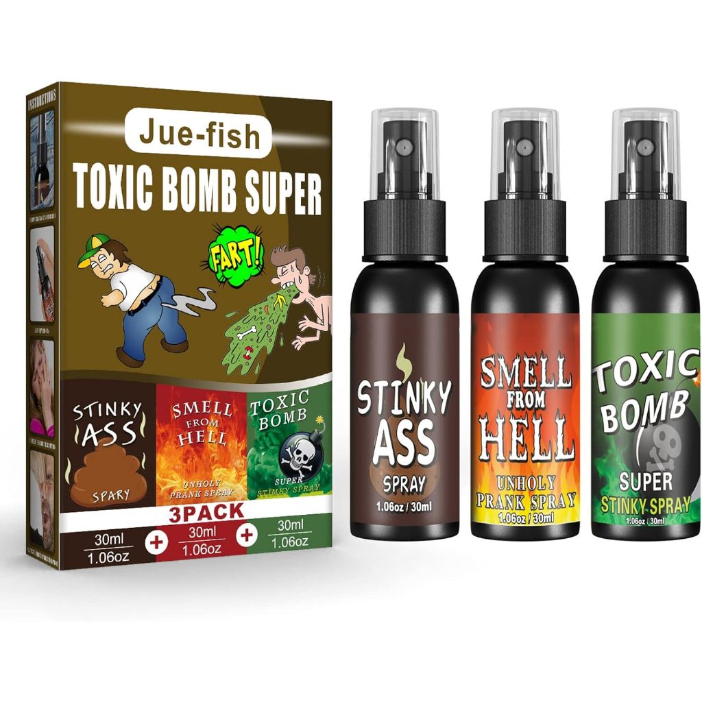 3P Fart Spray Extra Strong 30ml Potent Stink Spray Non Toxic Fart Bomb ...