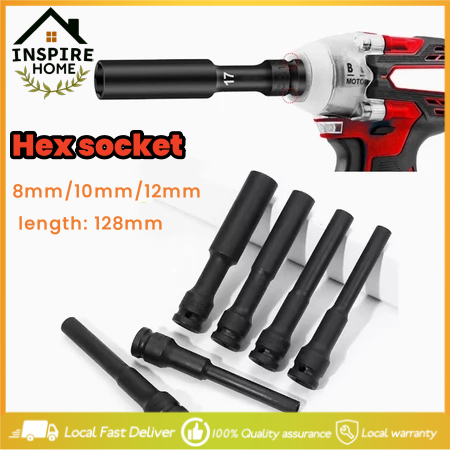 1/2" Drive Deep Impact Socket Set Hex Socket Impact Wrench Hex Socket ...