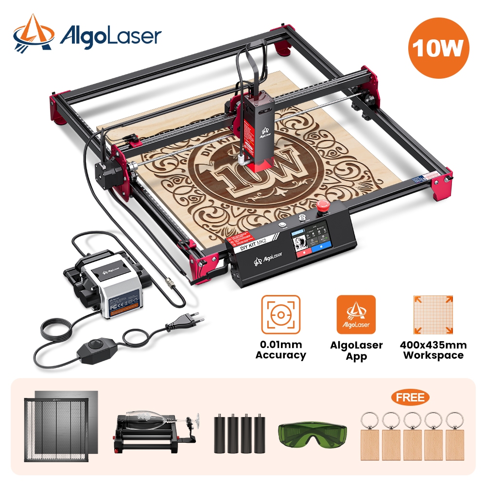 AlgoLaser 5 PCS Set of DIY KIT MK2 10W Laser Cutting Machine With ...