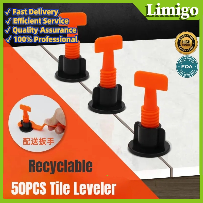 50pcs/set Tile Leveling Construction Tools Wall Floor Tile Leveling ...