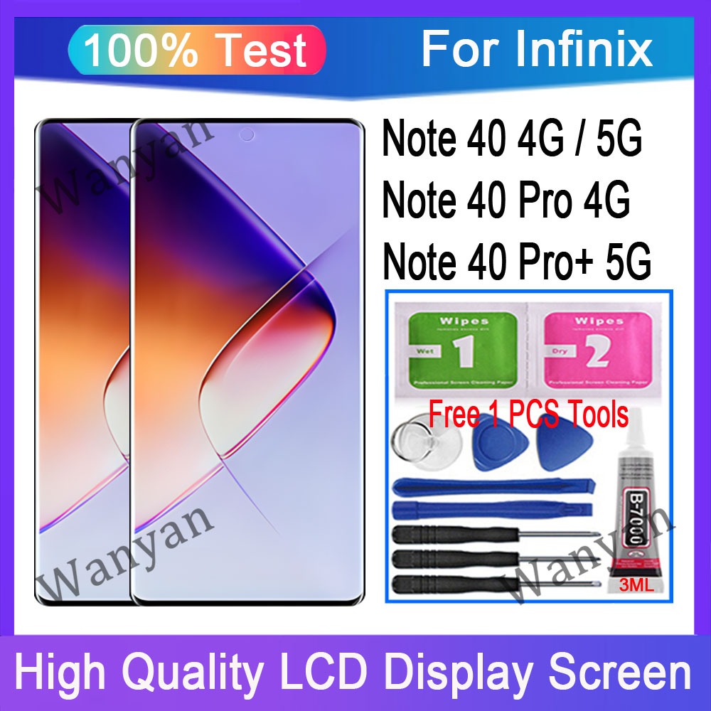 OEM For AMOLED/TFT Infinix Note 40 4G 5G Note 40 Pro 4G 5G Note 40 Pro+ Plus 5G LCD Display ...