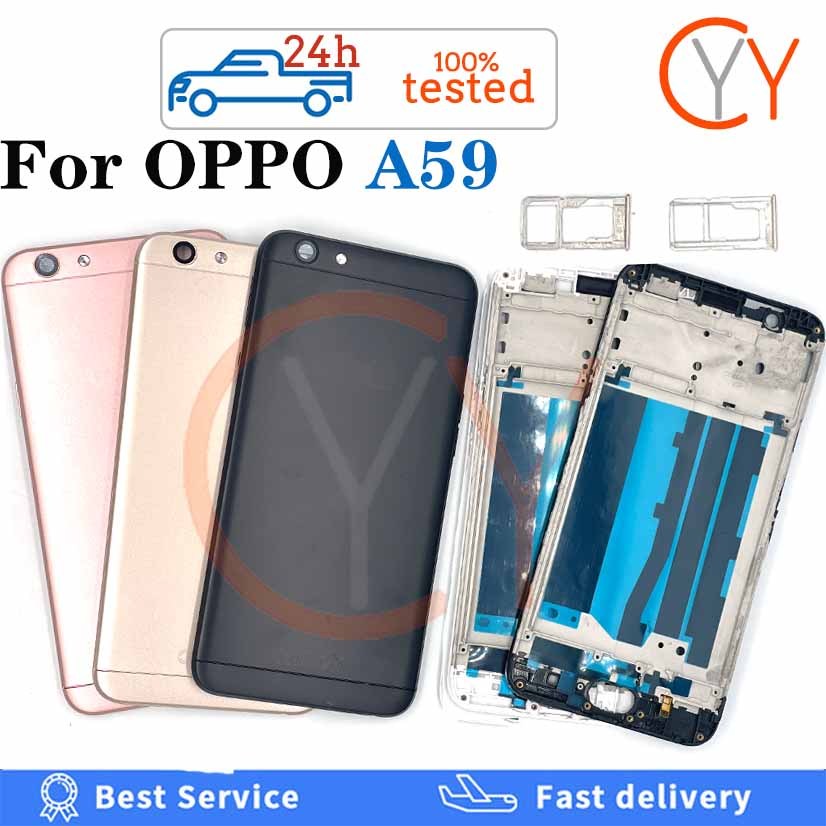 For OPPO A59 F1S back cover Battery Housingr Volume Button on off power ...