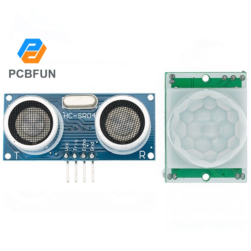 Pcbfun HC-SR501 HC-SR04 Adjust IR Pyroelectric Infrared Mini PIR Human ...