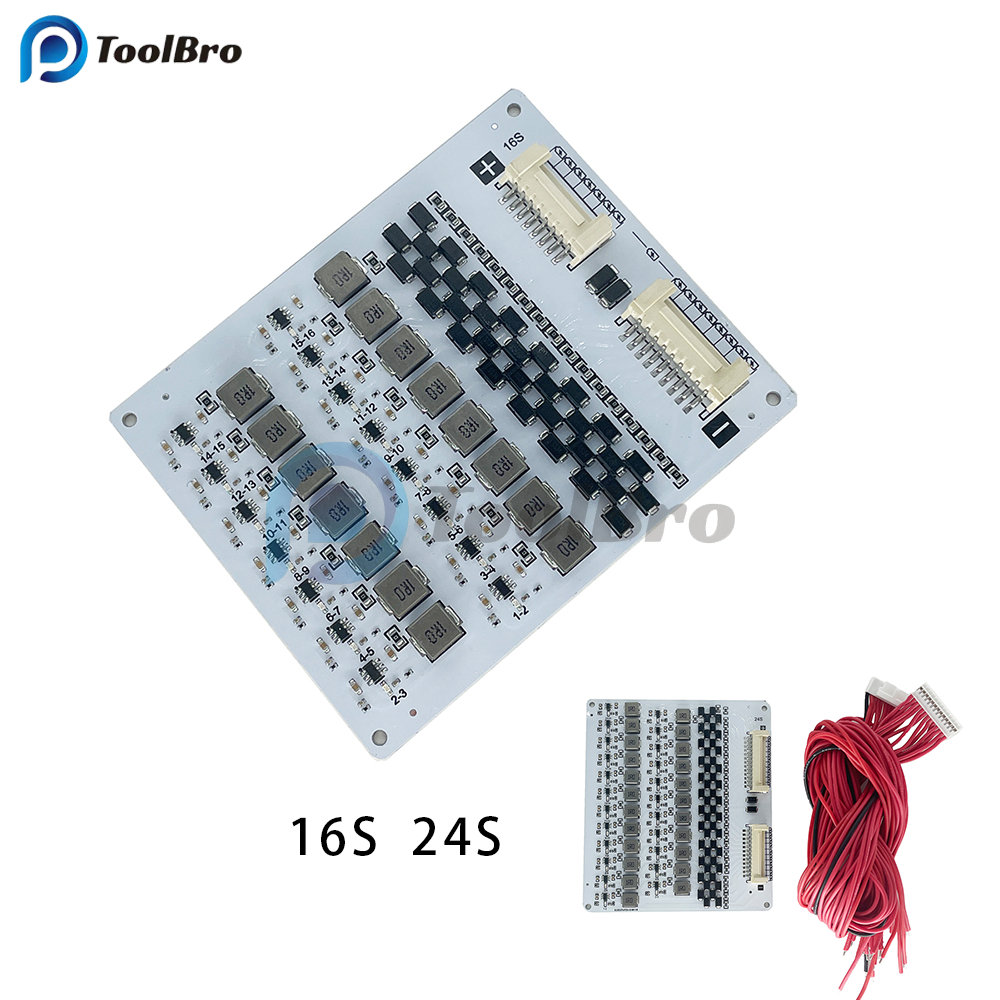 2A 16S 24S High Current Equalizer Module Li-Ion Lifepo4 Lithium Battery Active Balancer Energy ...