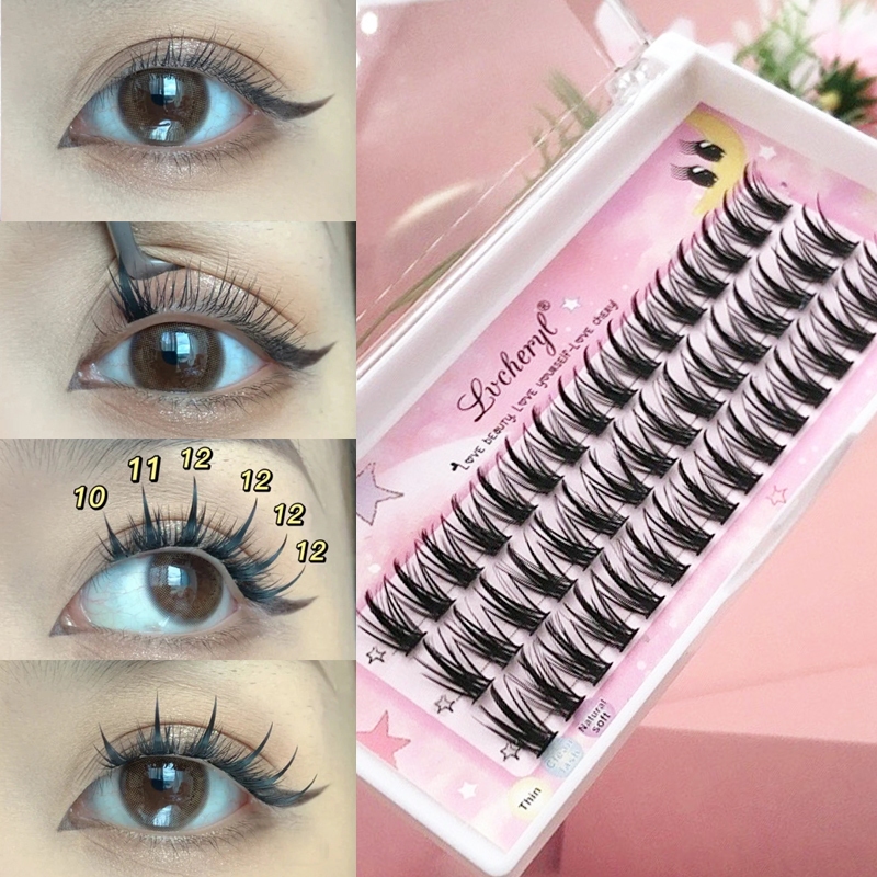 Lvcheryl Segmented False Eyelashes Natural Look Sunflower Eyelash ...