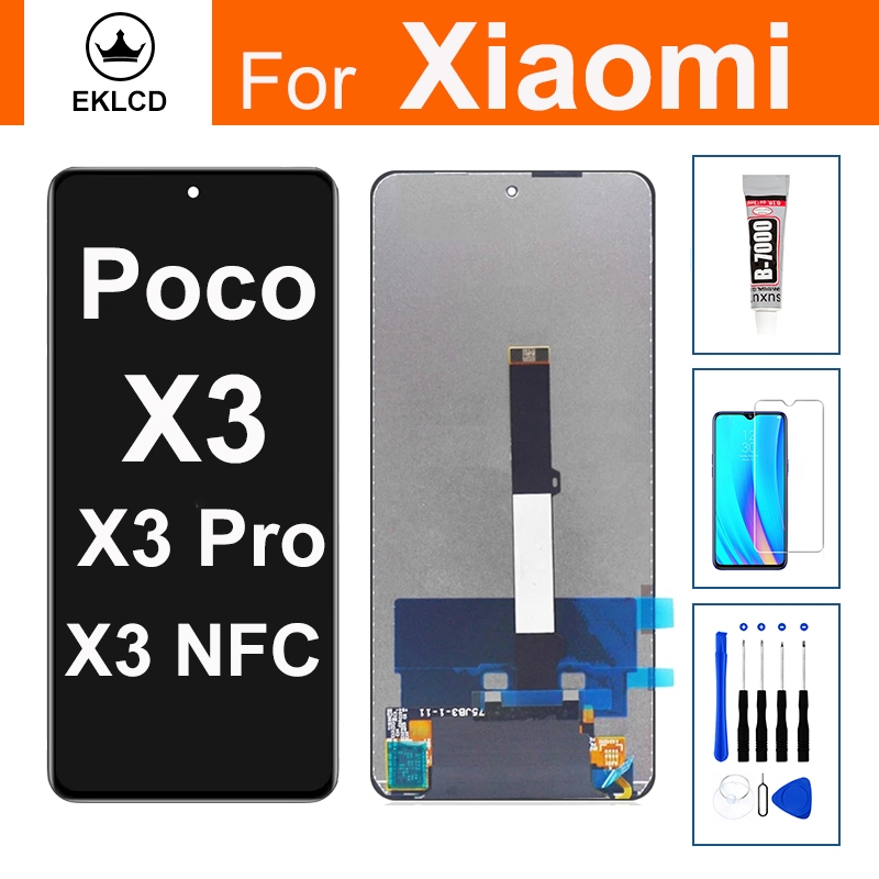6.67" Display For Xiaomi POCO X3 Pro NFC MZB07Z0IN LCD Touch Screen Digitizer Assembly Poco X3 ...