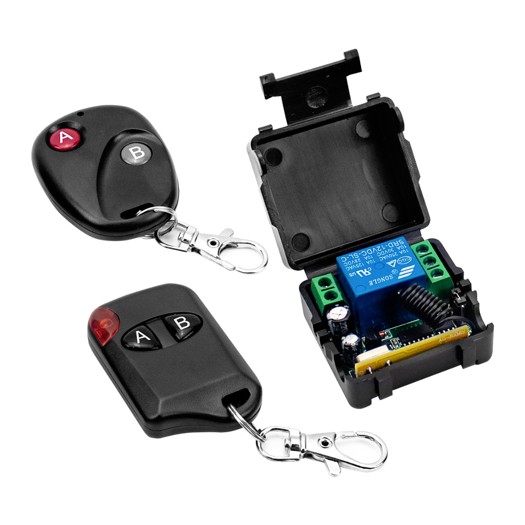 433Mhz Wireless Remote Control Switch 12v 10A 1CH relay Receiver Module ...