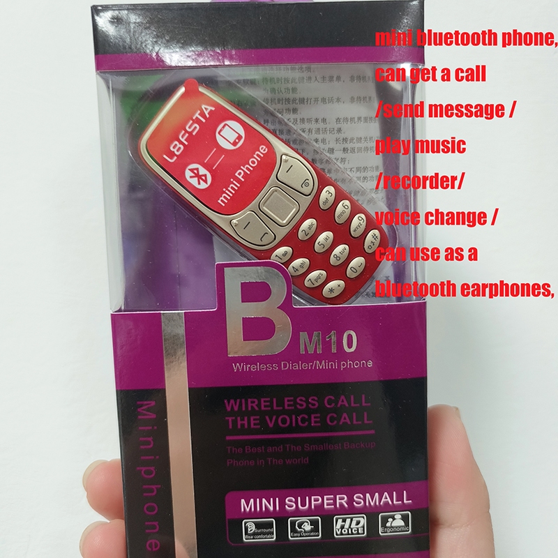 Mini phone Wireless Bluetooth Dialer Mini Phone BM10(READY STOCK) Dual ...