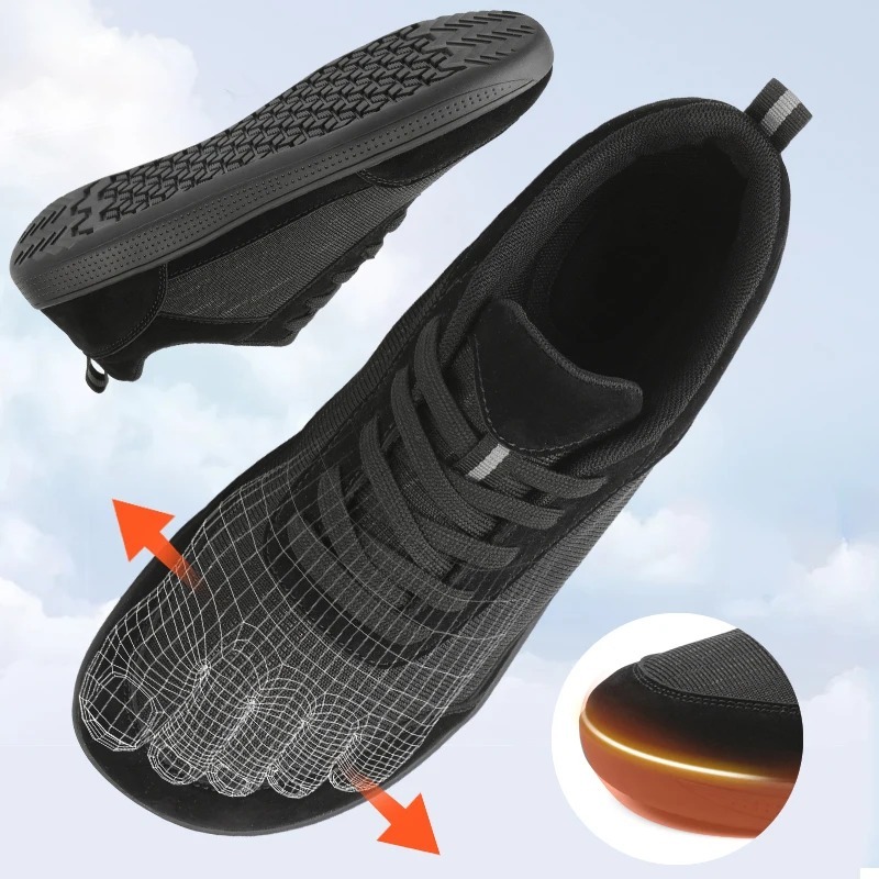 Summer Breathable Wide Toe Men's Shoes Breathable Foot Swollen Shoes ...