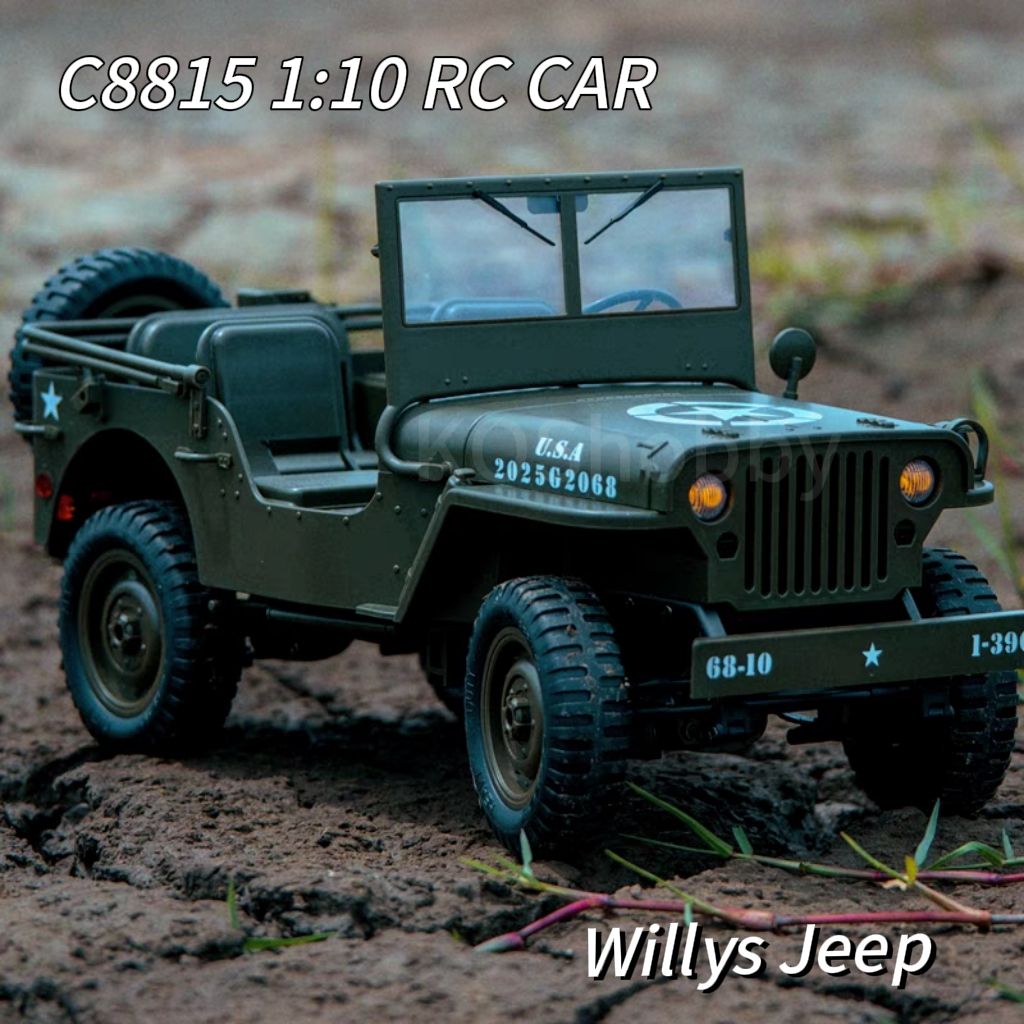 JJRC C8815 1941Mb Willys RC Truck RTR 1/10 2.4G 4WD RC Car Jeep Off ...