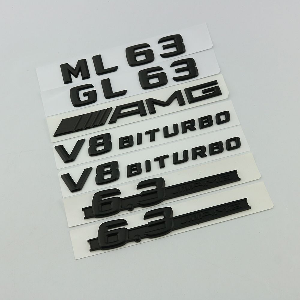 Suitable for Old Mercedes-Benz ML63 GL63 6.3 AMG Modified Car Logo Rear ...