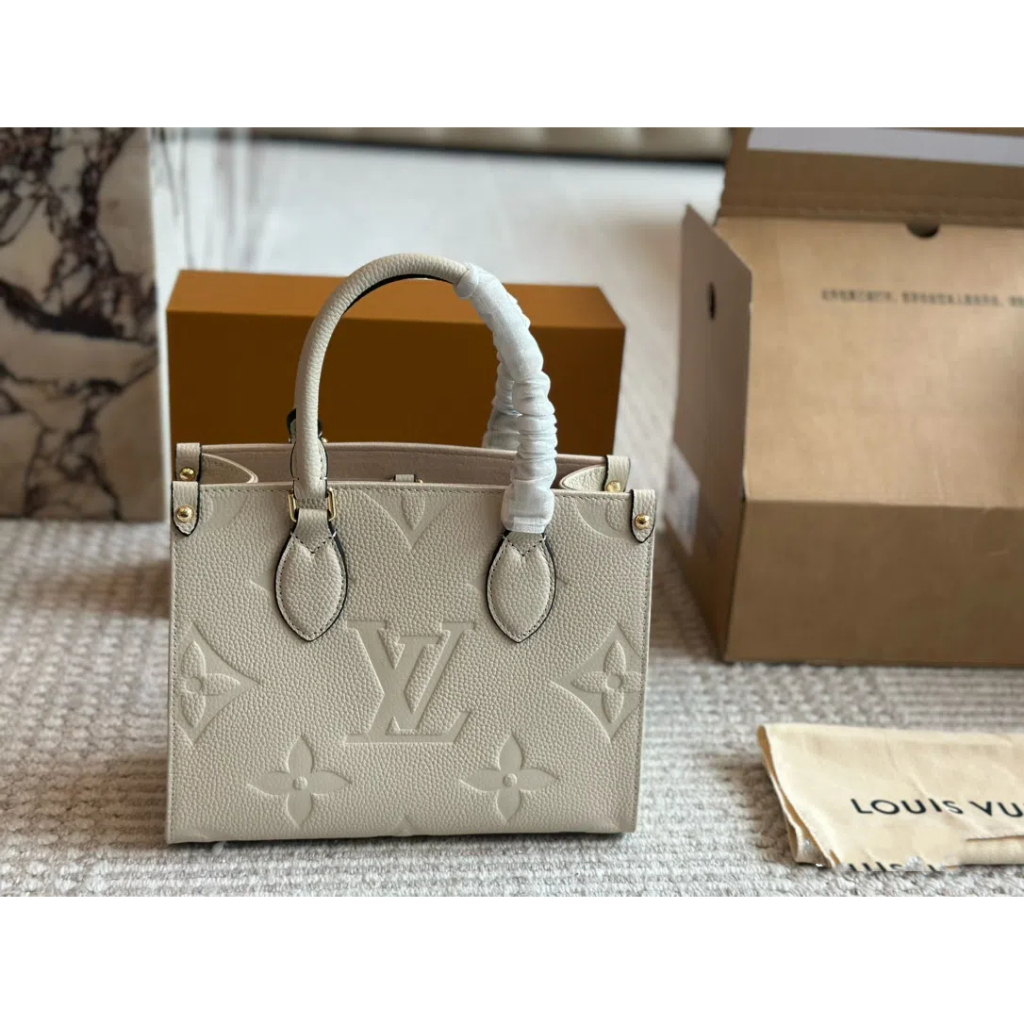 Classic New Monogram Embossed Tote Bag Casual Women's Shopping Bag ...