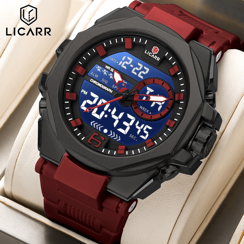 LICARR Brand Original Men's Watch Casual Waterproof Sports Trend Men's ...