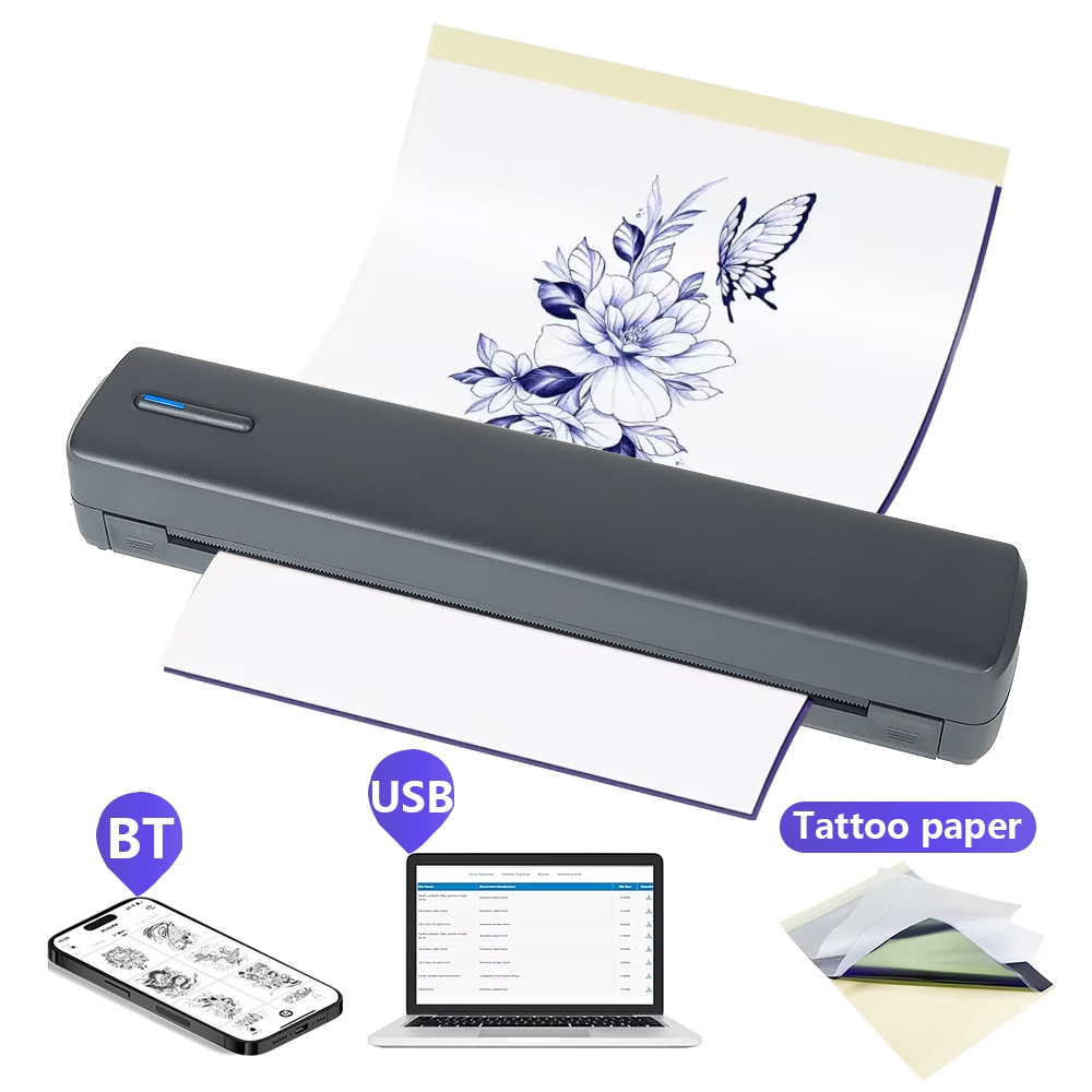 C80 Wireless Tattoo Stencil Printer,Portable Tattoo Printer,A4 portable ...