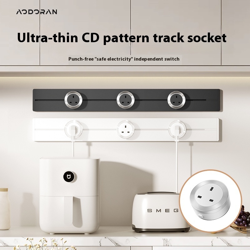Odoran S3 Track Socket Removable Household Socket Kitchen Surface ...