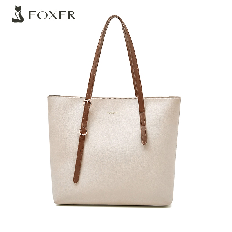FOXER Leather Women's Crossbody Bag Women's single shoulder handbag ...