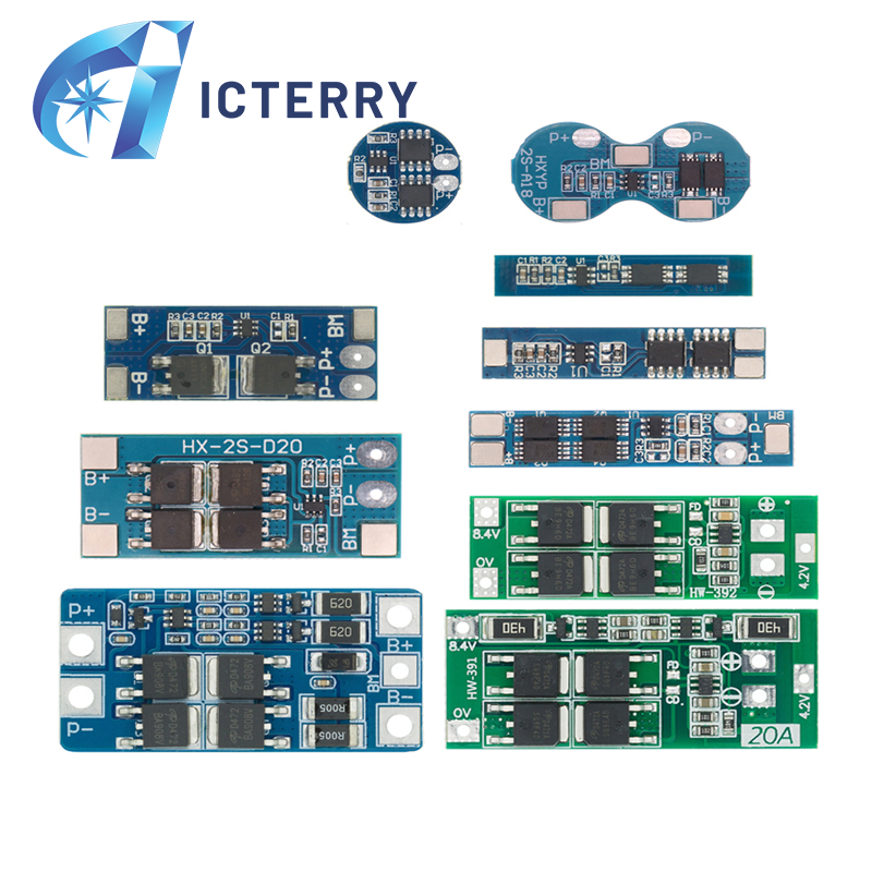 2S 3A 4A 5A 8A 10A 13A 20A 7.4V 8.4V Li-ion 18650 Lithium battery protection board / BMS board ...