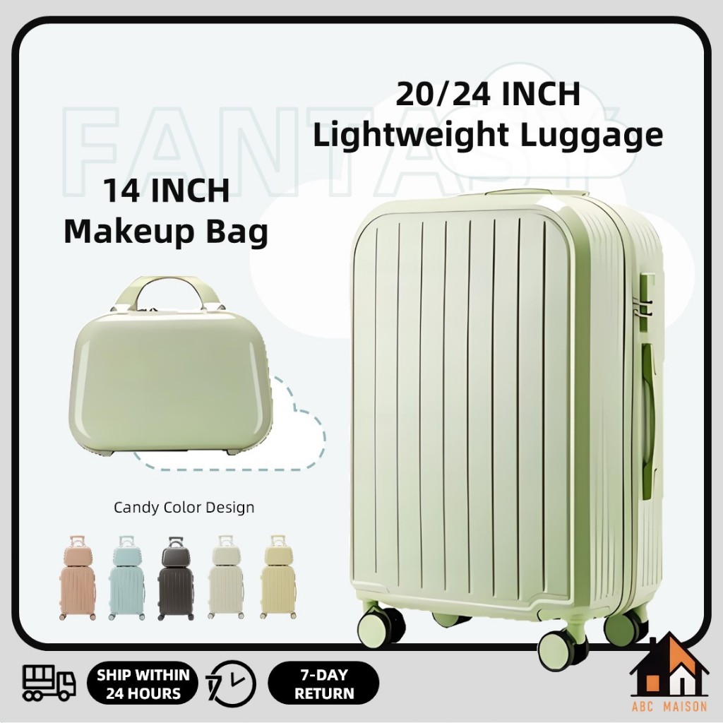 ABC Masion 20/24 Inch Luggage Travel Bag Girl's Suitcase Luggage Candy ...
